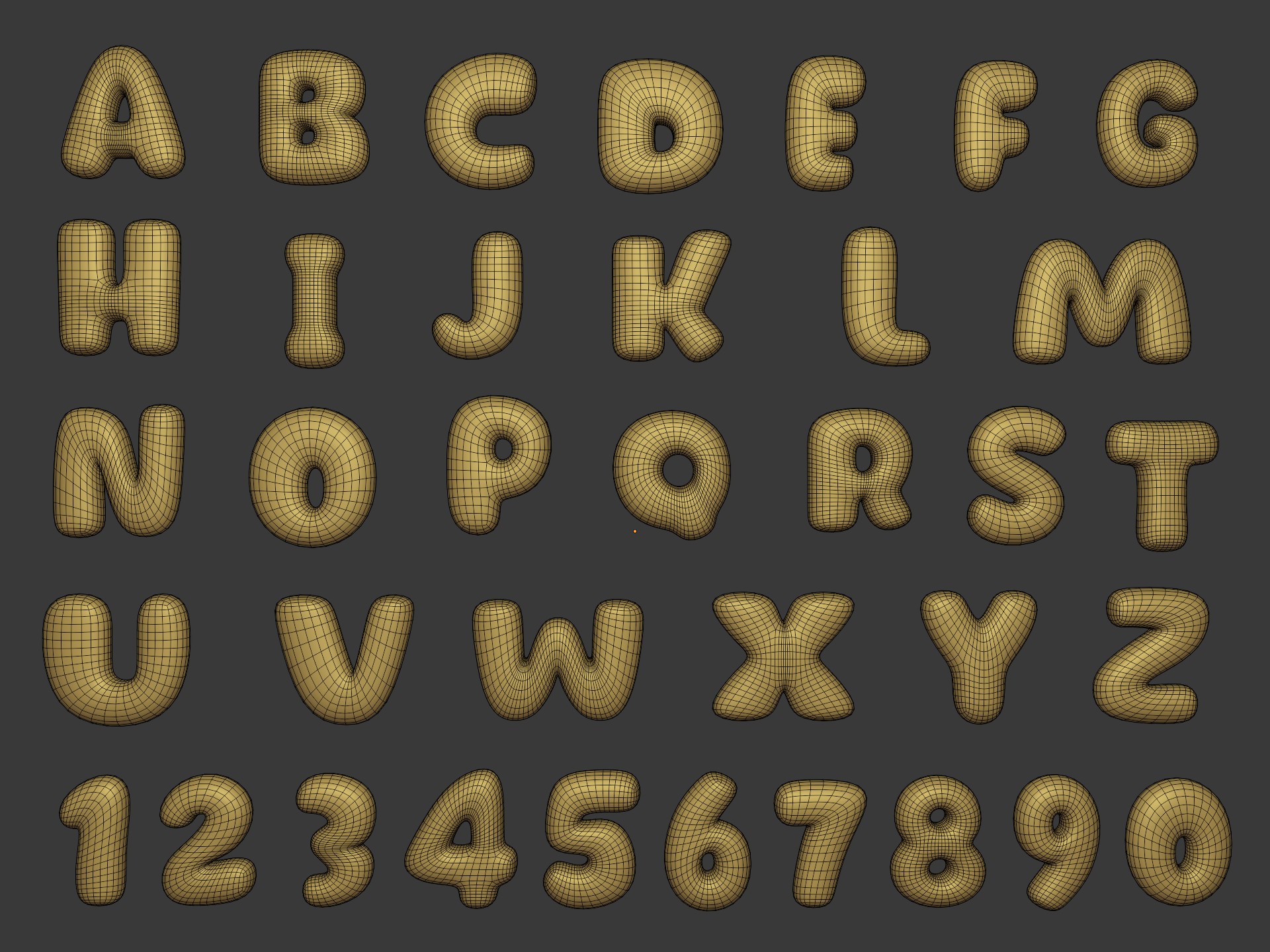 Cartoon Alphabet by Ocstard | 3DOcean