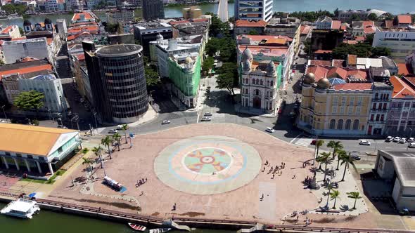 Brazil Northeast. Historic centre of downtown Recife, Pernambuco ...