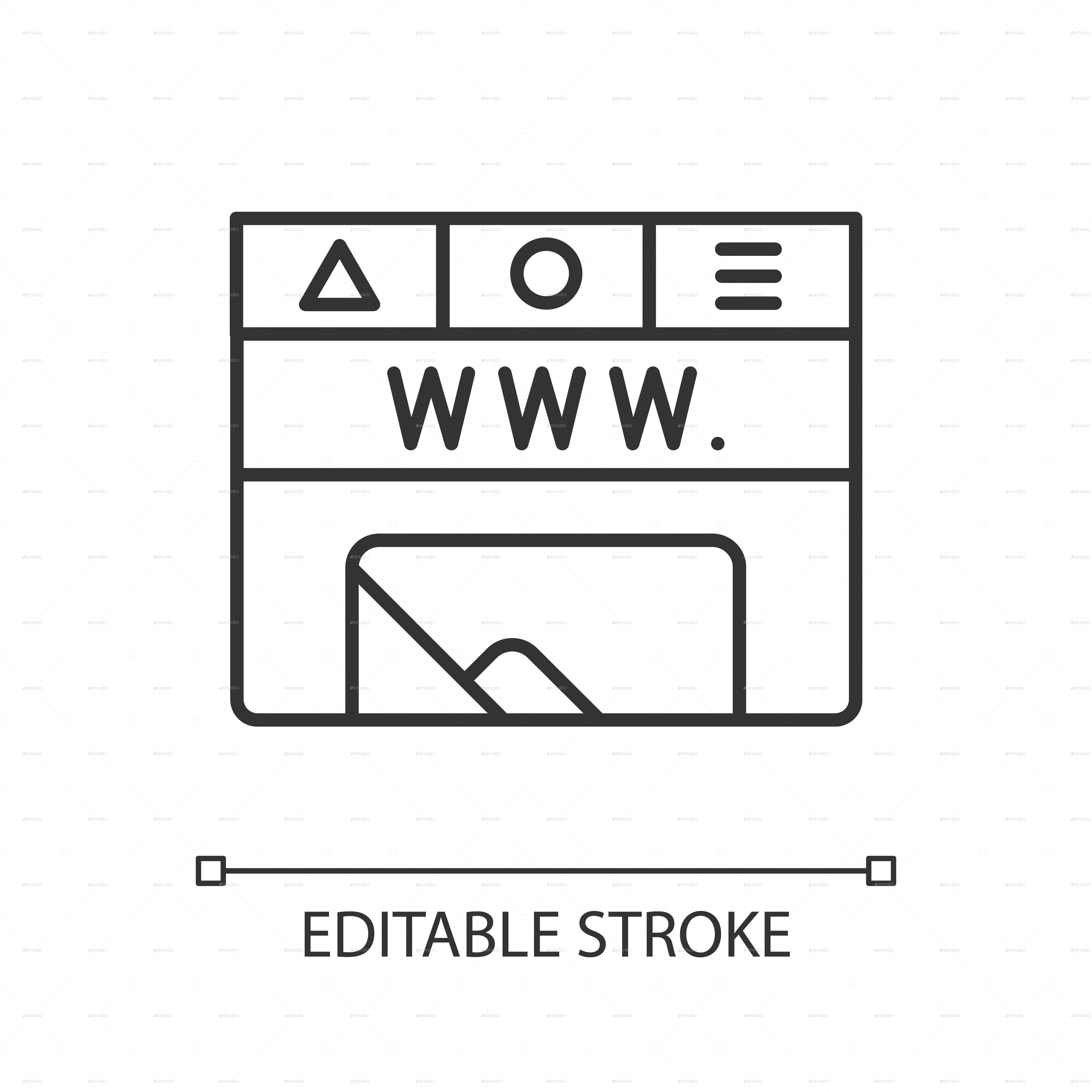 Building website linear icons pack, Icons | GraphicRiver