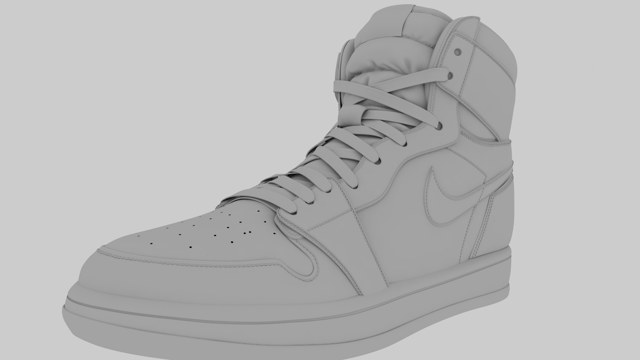 Nike AIR JORDAN 1 V. High Poly by LooneyBlogger | 3DOcean