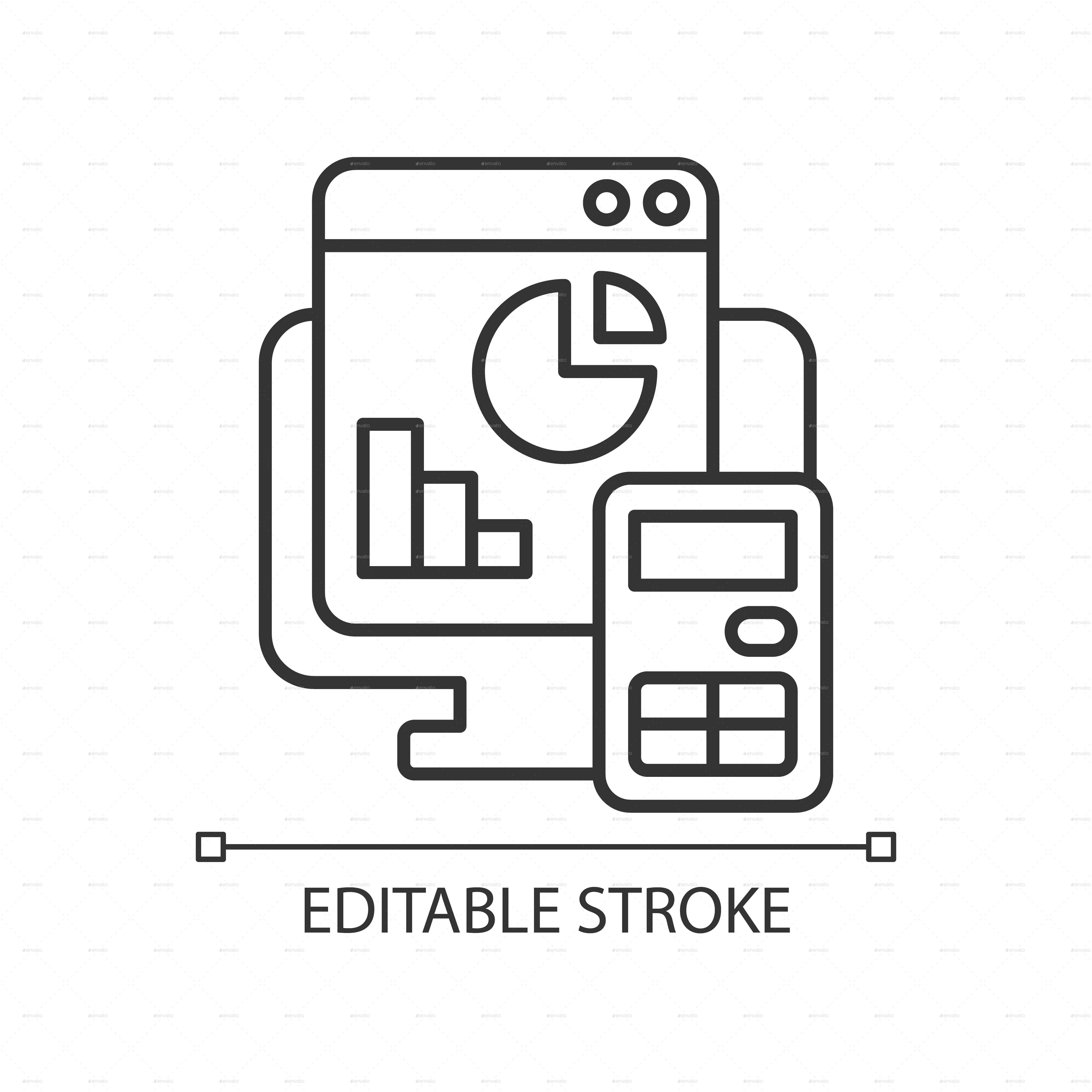 Inflation linear icons pack, Icons | GraphicRiver