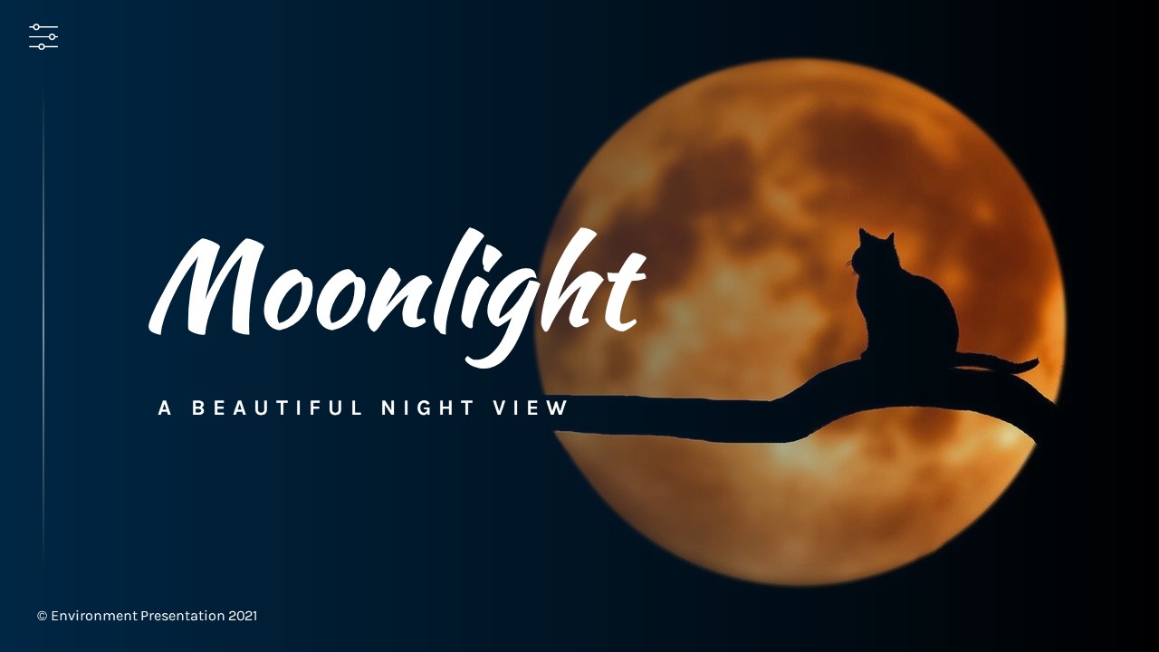 Moonlight Environment Presentation Template, Presentation Templates