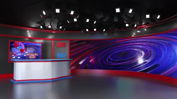 Virtual Studio Set A001 B, Motion Graphics | VideoHive