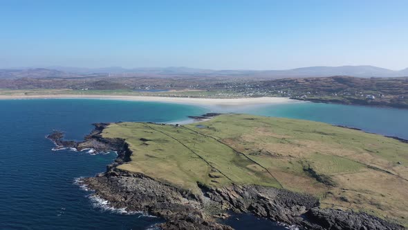 Aerial View of Inishkeel Island By Portnoo Next to the the Awarded ...