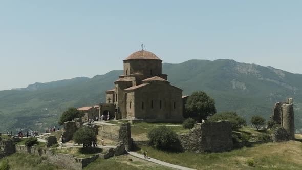 Sixth-Century Georgian Orthodox Monastery Of Jvari Near Mtskheta ...