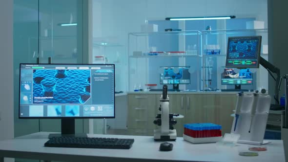 Modern Empty Research Applied Science Laboratory, Stock Footage | VideoHive