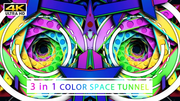 Color Space Tunnel 4K, Motion Graphics | VideoHive