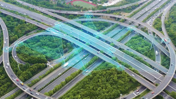 Smart traffic big Data concept, Stock Footage | VideoHive
