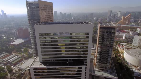 FINANCIAL DISTRICT MEXICO SANTA FE POLANCO CITY AEREALS SHOT IN 4K ...