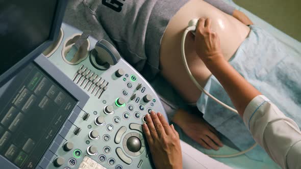 Pregnancy Check Up with Modern Ultrasound Machine., Stock Footage ...