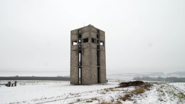 A view of the Ceresenka lookout tower in Slovakia, Stock Footage ...