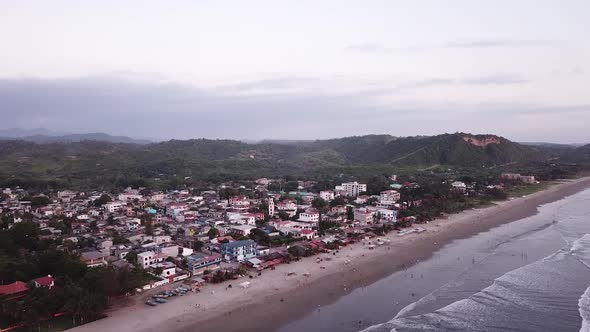 Olon Beach, Ecuador - Wonderful View Of Different Buildings With Green ...