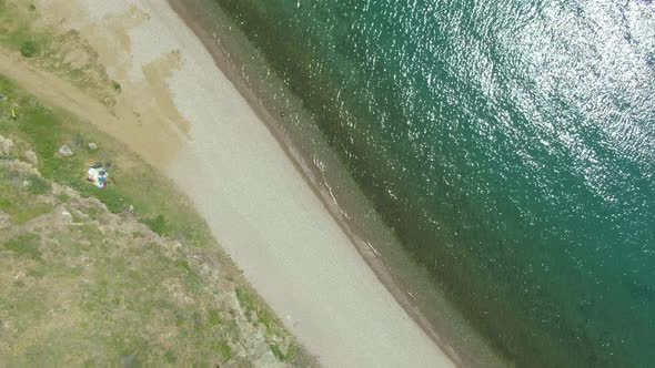 Beach and Lake View From Above, Stock Footage | VideoHive