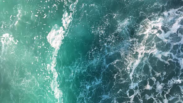 Storm at sea at sunset aerial view 4 K, Stock Footage | VideoHive