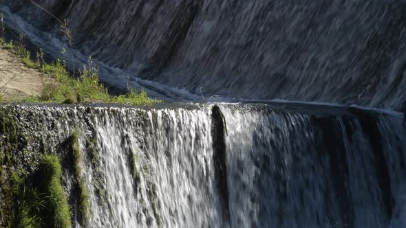 Water Running in a Dam in a Swamp, Stock Footage | VideoHive