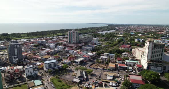 Miri Town Aerial View, Stock Footage | VideoHive