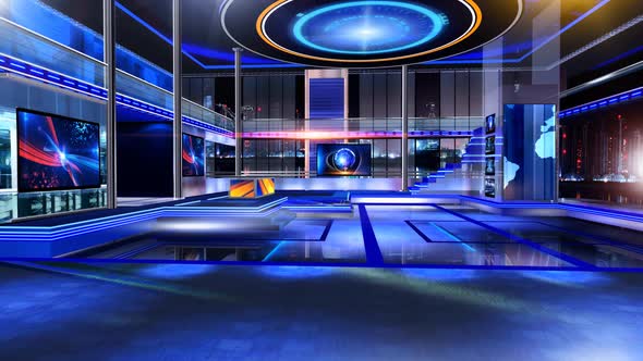 Newsroom Virtual Studio, Motion Graphics | VideoHive