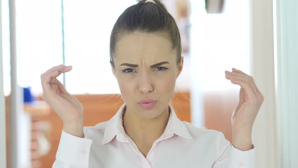 Frustrated Angry Woman Yelling in Office, Stock Footage | VideoHive