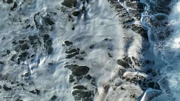 Background Textured Sea Storm aerial view 4 K, Stock Footage | VideoHive