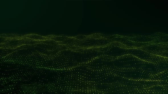 Abstract digital particle wave background, Motion Graphics | VideoHive