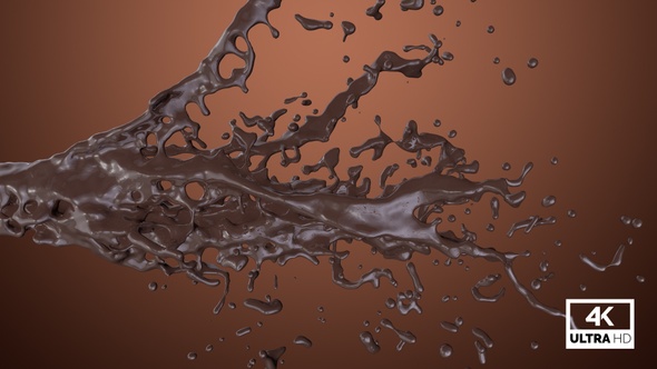 Splash Of Chocolate Stream, Motion Graphics | VideoHive