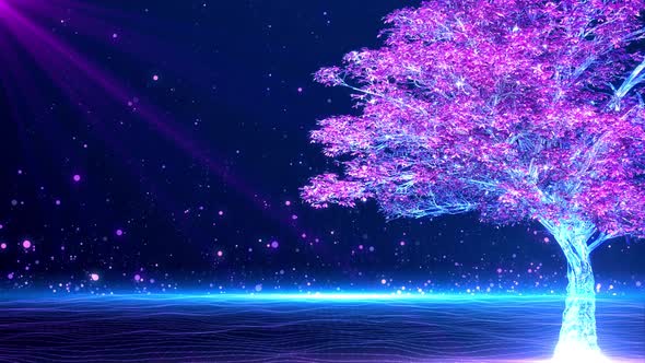 Romantic Tree Particle, Motion Graphics | VideoHive