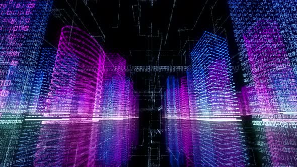 Virtual City Inside a Computer System , Motion Graphics | VideoHive