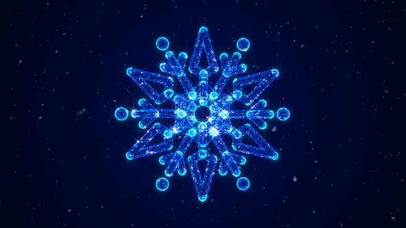 Snowflake 3 D Hologram V8, Motion Graphics | VideoHive