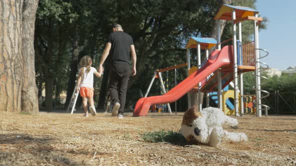 Child Left Unattended in a Playground, Stock Footage | VideoHive