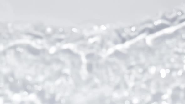 Close Up View on Water Texture with Waves on the Water Overlay Effect ...