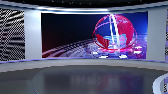 3D Virtual News Studio A005 H, Motion Graphics | VideoHive