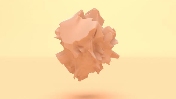 Abstract Skin Object in Studio Able to Loop Seamless, Motion Graphics