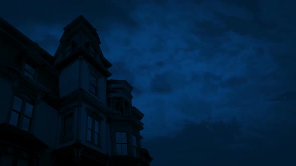 Gothic Old House At Night, Stock Footage | VideoHive