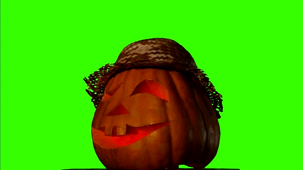 Helloween Pumpkin on Green Screen, Stock Footage | VideoHive