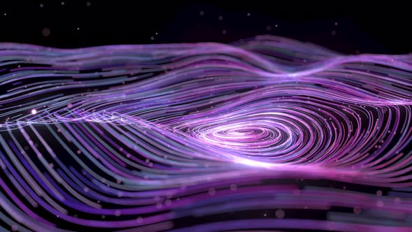 Purple curve lines vortex, fantasy background, Motion Graphics | VideoHive