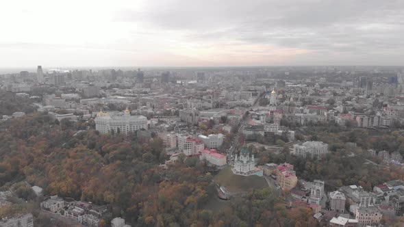 Kyiv, Ukraine. City View. Aerial Landscape, Stock Footage | VideoHive