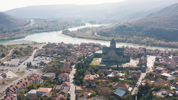 Mtskheta And River, Stock Footage | VideoHive