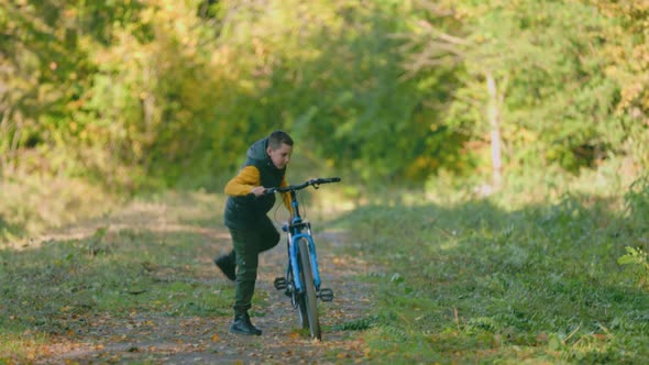 Boy Riding a Bike, Stock Footage | VideoHive