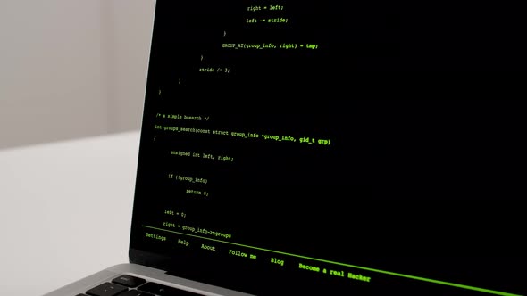 Developer is Browsing Html Code on the Computer Screen, Stock Footage