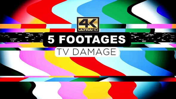 TV Damage 4K, Motion Graphics | VideoHive