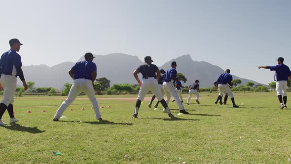 Baseball players training before playing, Stock Footage | VideoHive