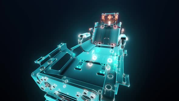 Science Fiction Bed Hologram 4k, Motion Graphics | VideoHive