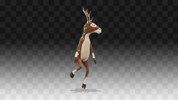 Deer Long Happy Dance, Motion Graphics | VideoHive