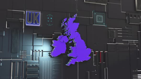 Uk Map 03, Motion Graphics | VideoHive