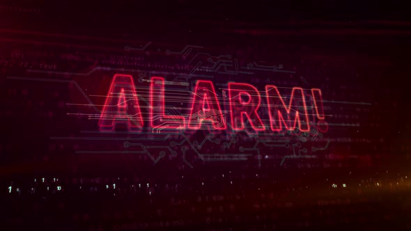Alarm abstract loopable concept, Motion Graphics | VideoHive