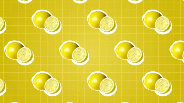 Lemon Fruit Food Background Animation by MekMotion | VideoHive