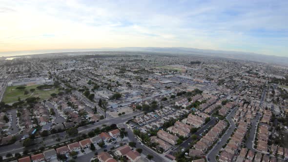 Oxnard California Aerial Overhead Above Pleasant Valley And Southwinds ...