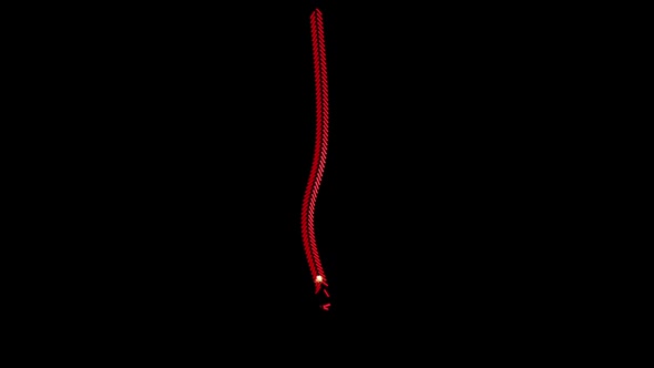 Ignition Of A Bunch Of Firecrackers Connected By A Wick, Motion Graphics