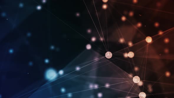 4K Network technology and plexus background(loopable), Motion Graphics