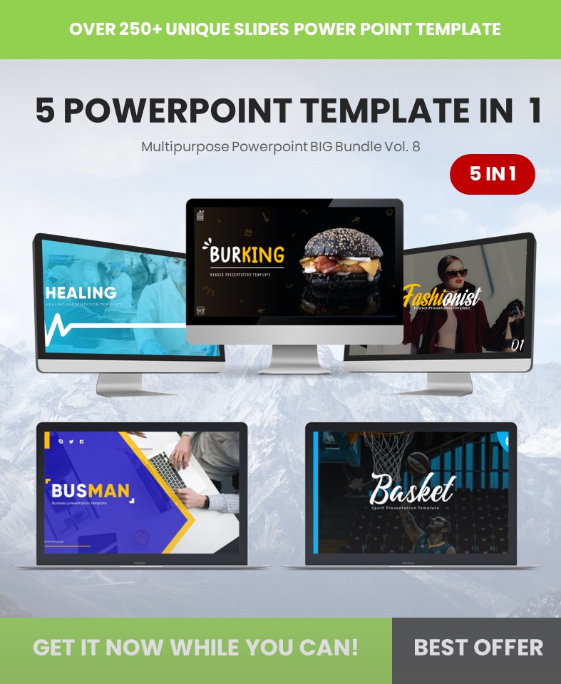 Multipurpose Powerpoint BIG Bundle Vol. 8, Presentation Templates ...